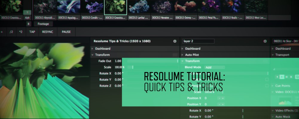 Tutorials, HD VJ Loops & Clips for Live Visuals | DocOptic.com